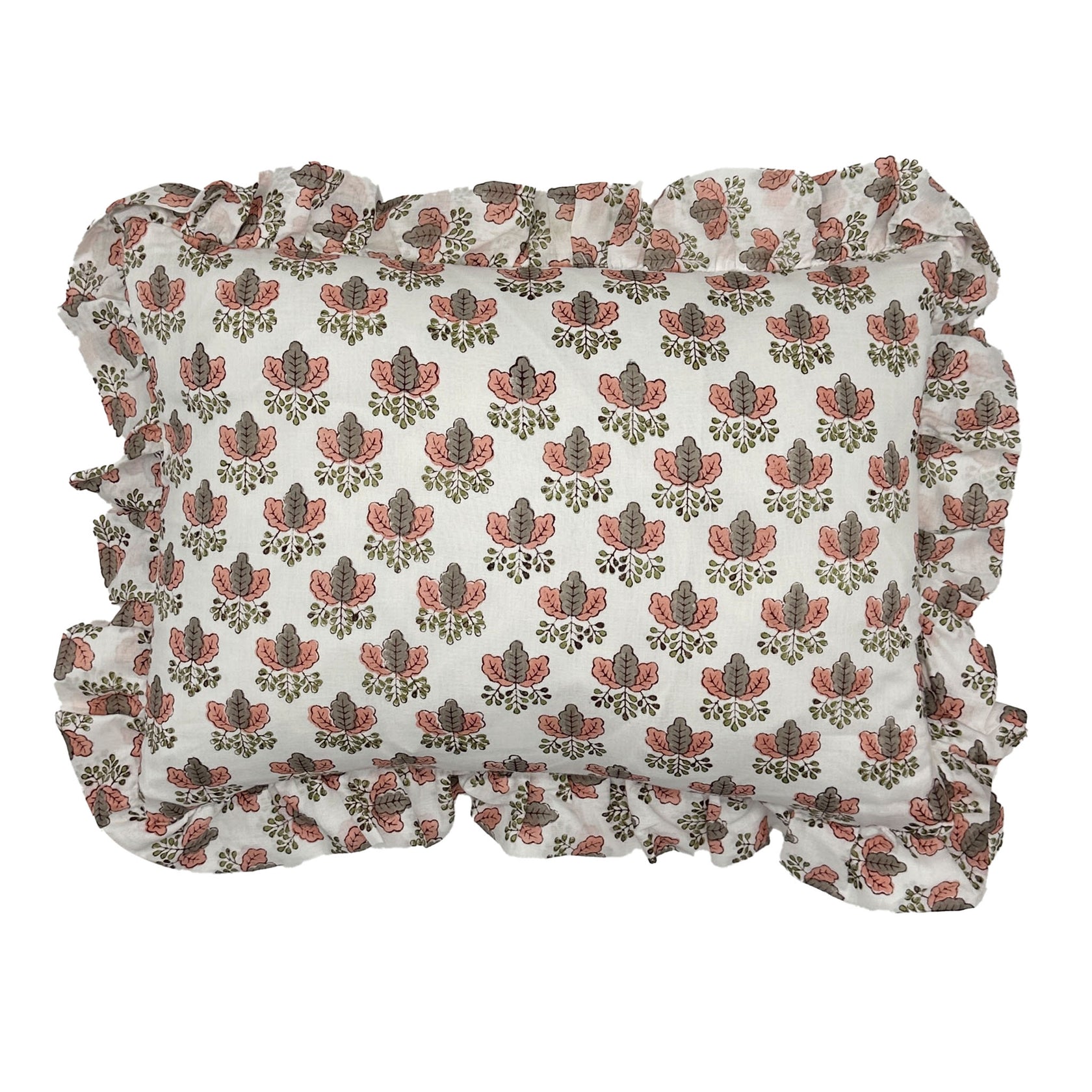Mimi Pleated Cotton Block Printed Scallop Lampshade – Huddle Collection