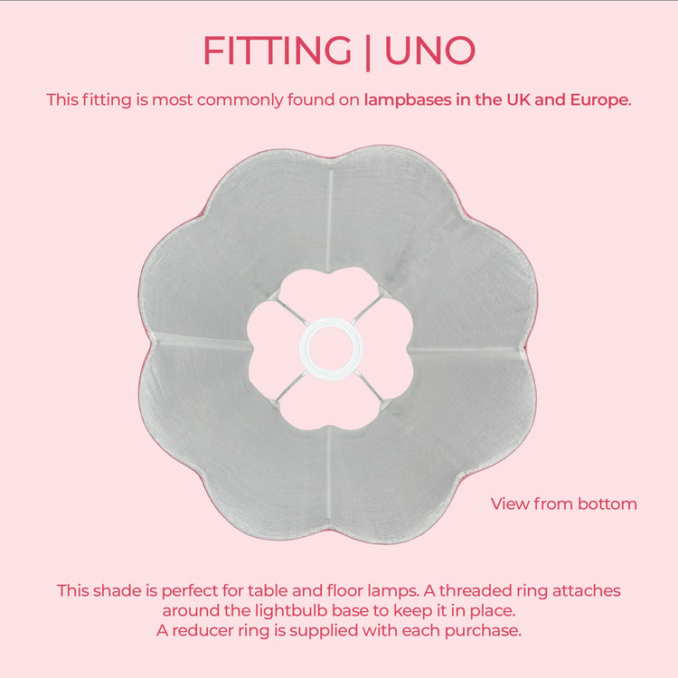 Gloria Pleated Cotton Block Printed Scallop Lampshade – Huddle Collection