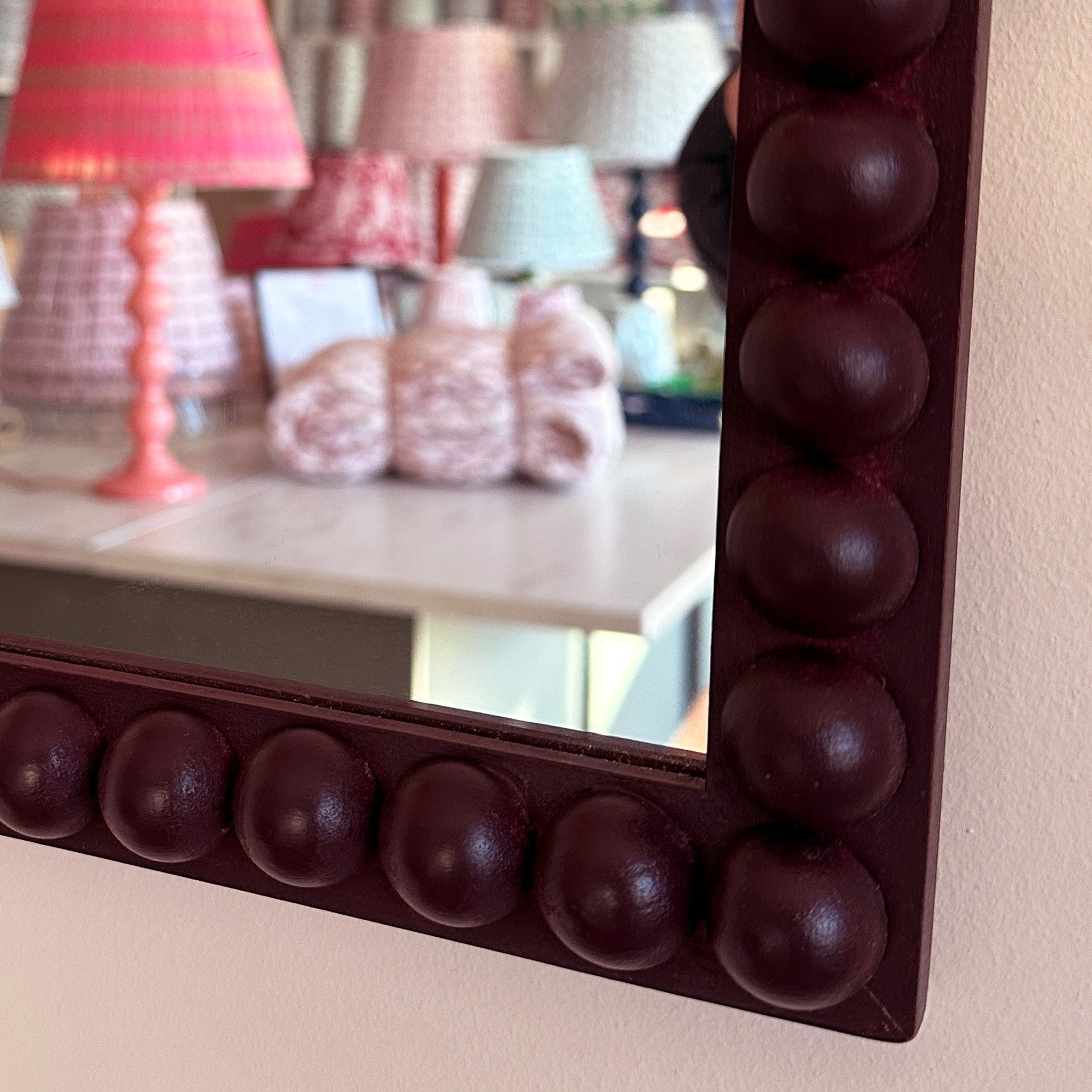 Bobbin Mirror - Aubergine – Huddle Collection